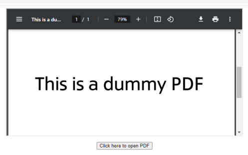 How to open PDFs in Iframe Onclick the Button - Code Love